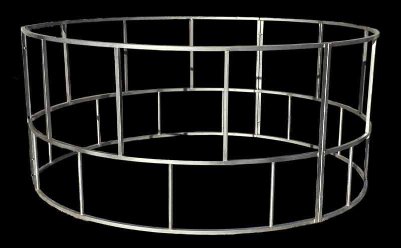 Qty 10 - R2 Economy Straight Braced Round Bale Livestock Feeder