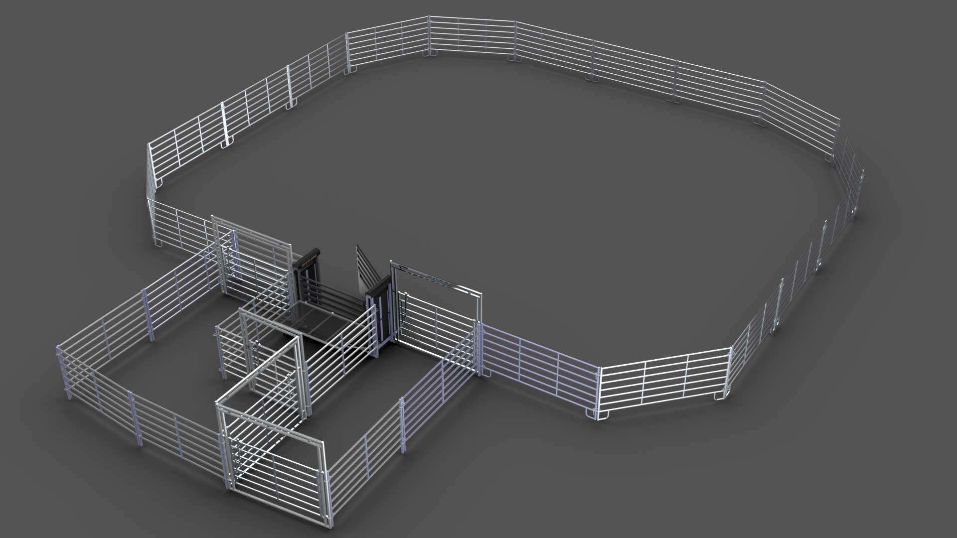 LEFT HAND ONLY ECONOMY 60X80 BULL RIDING ARENA (PBT SERIES PANEL)